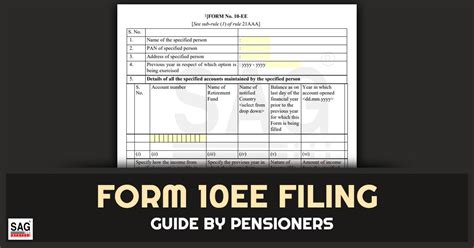 All About Filing Of 10ee Form By Pensioners With Rule 21aaa