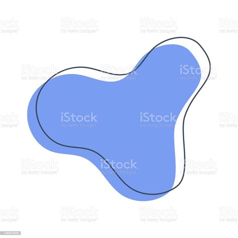 액체 추상 모양 격리된 플랫 벡터 배경 그림입니다 최소한의 곡선 디자인 기하학적 그래픽 요소 텍스트를 위한 장소입니다 벡터 그림