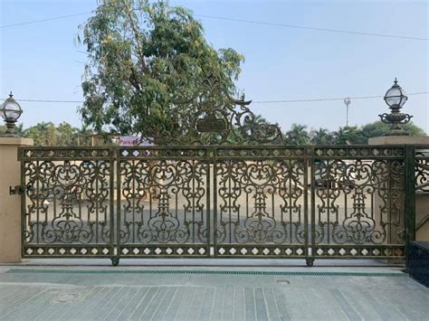Decorative Cast Iron Sliding Gate Ornate Iron Gate Patterns Ornate