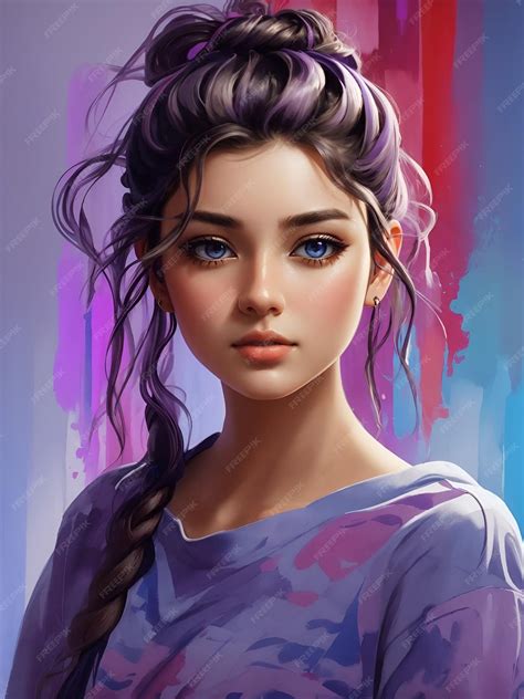Premium Ai Image A Realistic Pretty Young Modern Woman Or Girl In