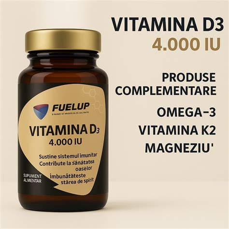 Vitamina D3 4000ui Naturala In Capsule Gelatinoase Moi 120 Capsule