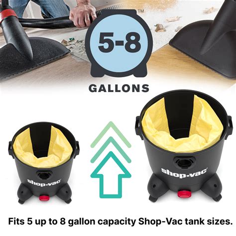 Shop Vac® 5 8 Gallon High Efficiency Disposable Filter Bags Shop Vac