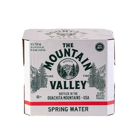 750 Ml Glass Spring Water 12 Pack