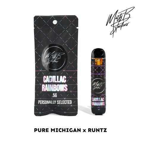 Cadillac Rainbows Live Rosin Aio 5g Mattyb Stackers