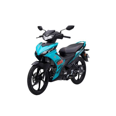 Yamaha Lc135 Fi 135lc V8 Cyan Blue White New Colour 2024 Shopee