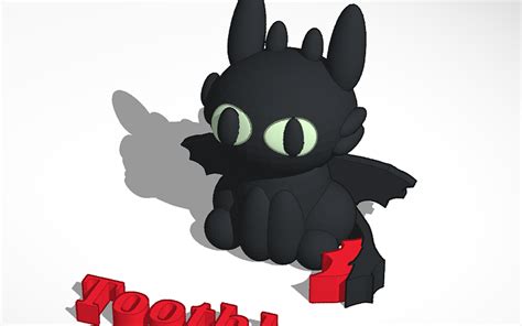 3d Design Toothless The Dragon Tinkercad