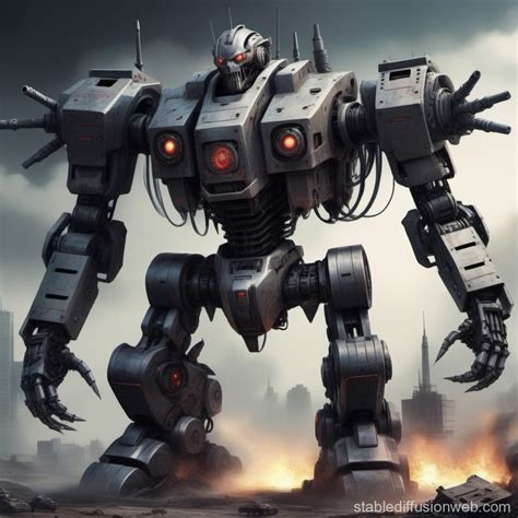 Big Scary Robot That Has Lots Of Guns And Was Commanded To Kill