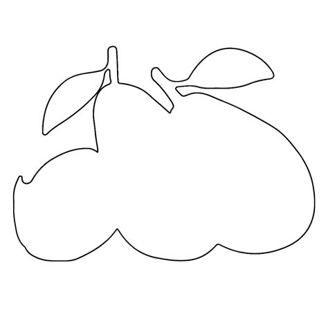 37 Fruit Outlines Fruit Shapes Line Art Apples Lemons