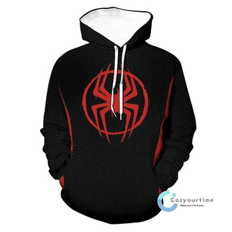 Spider Man Across The Spider Verse Miles Morales Cosplay Hoodie