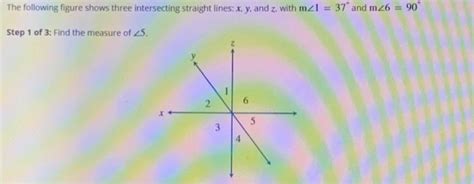 solved the following figure shows three intersecting
