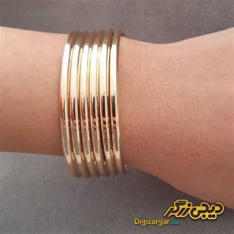 قیمت النگو آینه ای طلا جدید النگو آینه ای طرح دار دیجی زرگر