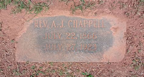 Rev Andrew Jackson Chappell 1866 1923 Find A Grave Memorial