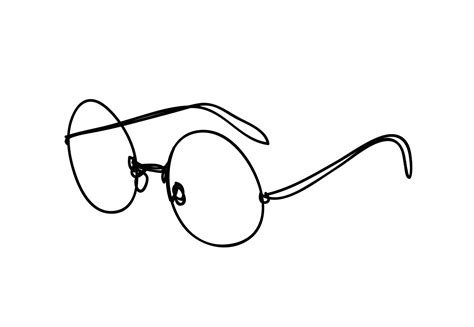 Glasses Line Drawing Style Continuous Line Art Vector Illustration 27950447 Vector Art At