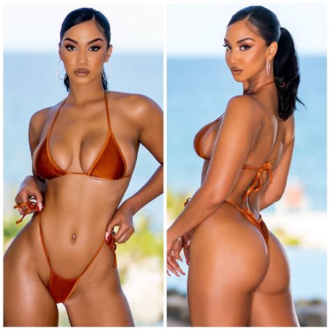 Large Bust String Bikini Etsy