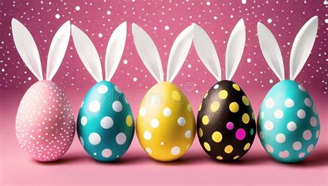 Pink Easter Background With Eggs Stock Illustration Illustration Of Organ Bunny 304582297
