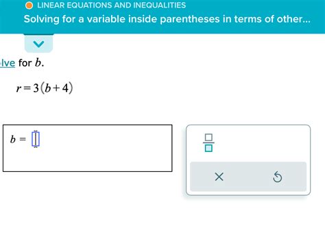 Solved LINEAR EQUATIONS AND INEQUALITIES Solving for a | Chegg.com