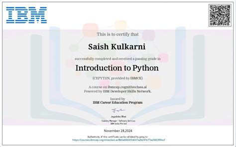 Saish Kulkarni On Linkedin Skilldevelopment Careergoals Ibm Python