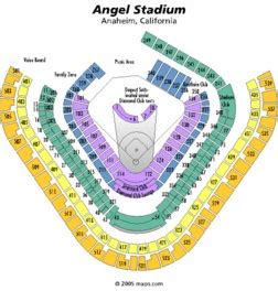 Angel Stadium Seating Map