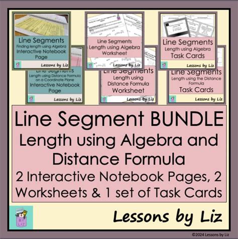 Bundle Line Segment Length Using Algebra And Distance Formula