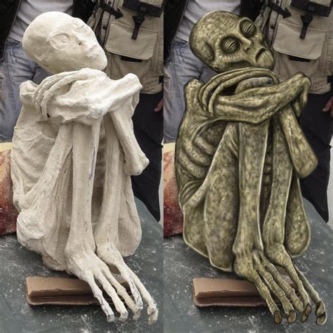 I Painted Over This Image Of An Alien Mummy From Peru To Show How It