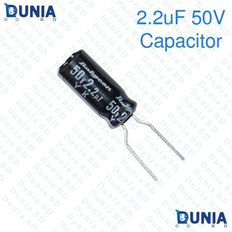 22uf 50v Capacitor Radial Electrolytic Capacitor Polarized Aluminium
