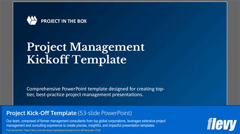 Project Kick Off Template Ppt Slide Deck