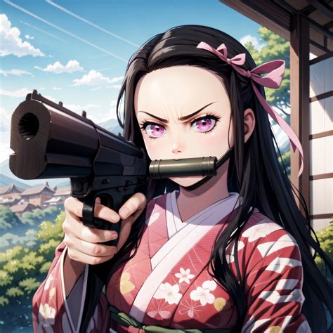 Artstation Nezuko Kamado Bullet Breathing