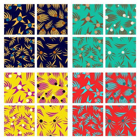 Assembly Of Patterns In Bright Style Vector Eps Ai Uidownload