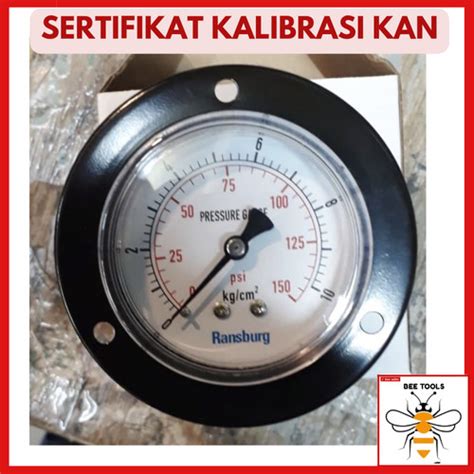Jual Pressure Gauge Manometer 2 5 Flage Back Conection Sertifikat Kan Tanpa Kalibrasi