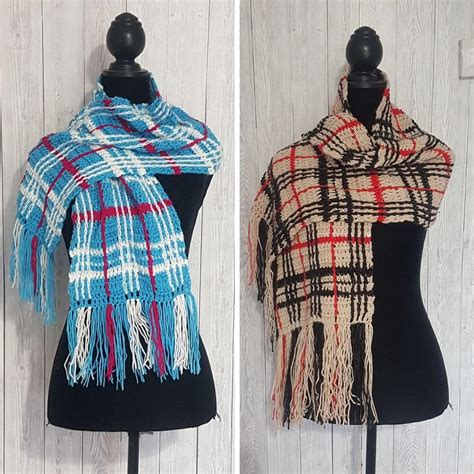 Crochet Plaid Scarf For Beginners A Free Pattern And Video Tutorial