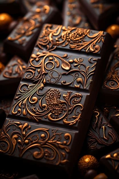 Premium Photo Confectionery Photo Luxury Chocolate Truffle Bars With