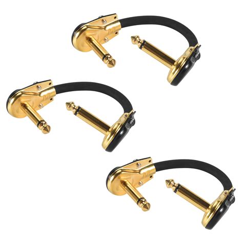 Cabo De Conexão Para Guitarra Pedal De Efeito Para Pedais De Efeito Pacote Com 3 On Onbuy