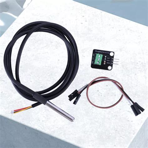 Ds18b20 Temperature Sensor Plugable Terminal Adapter Temperature Sensor