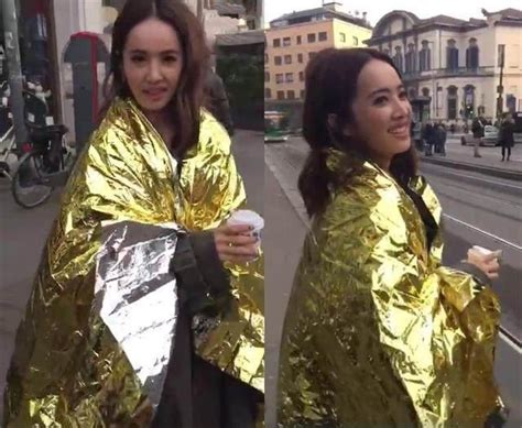 蔡依林造型奔放，披著個塑料紙亮瞎路人！ 每日頭條