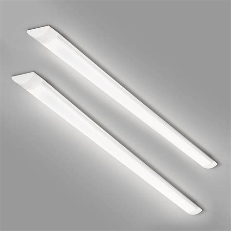Tandk To King 2 Pack 4ft Led Batten Light40w 4000lm 4000k Low Profile