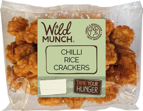 Wild Munch Chilli Rice Crackers 125g Holleys Fine Foods
