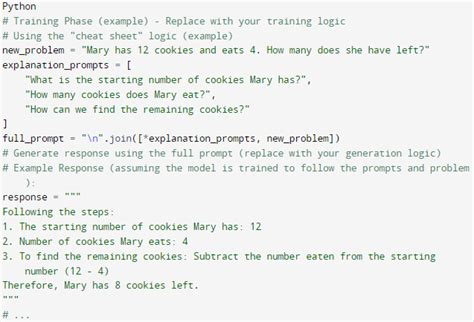 how to use chain of thought prompting with examples