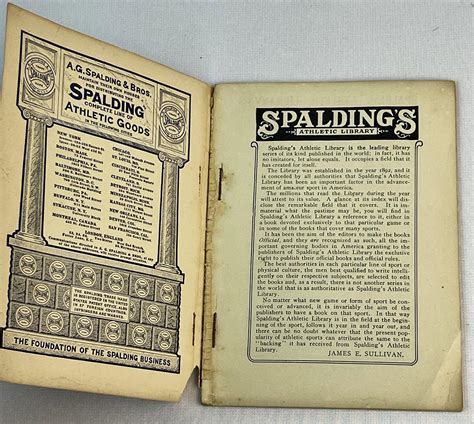 Lot Antique 1908 Spaldings Athletic Library Official Handbook National Amateur Playground