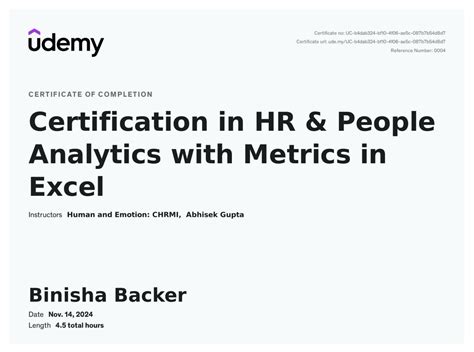 Binisha Backer On Linkedin Hranalytics Peopleanalytics Udemy