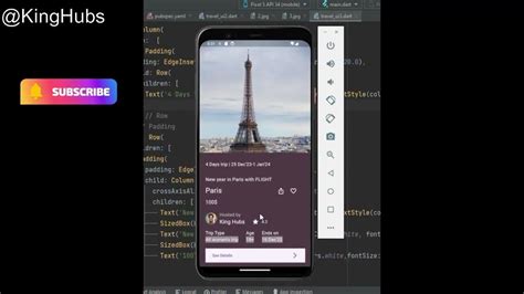 Travel Ui Design In Flutter Speedcoding Day 3 Youtube