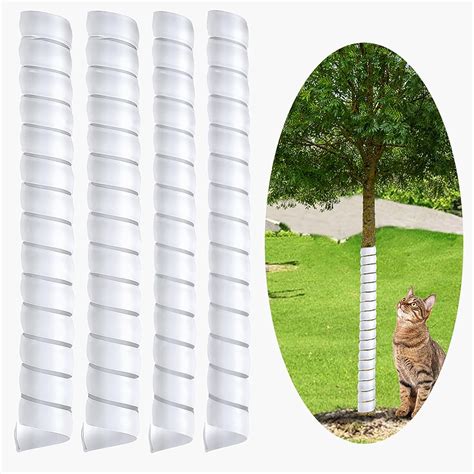 4 Pcs Tree Trunk Protector Spiral Tree Guards For Saplings In 2 Size