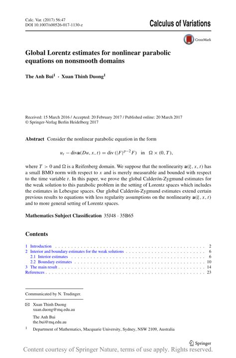 Global Lorentz Estimates For Nonlinear Parabolic Equations On Nonsmooth