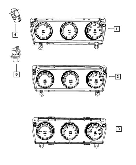 Air Conditioner And Heater Controls For 2015 Jeep Wrangler Mopar Direct