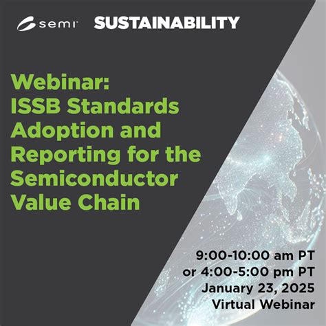 Issb Standards Adoption And Reporting For The Semiconductor Value Chain Semi