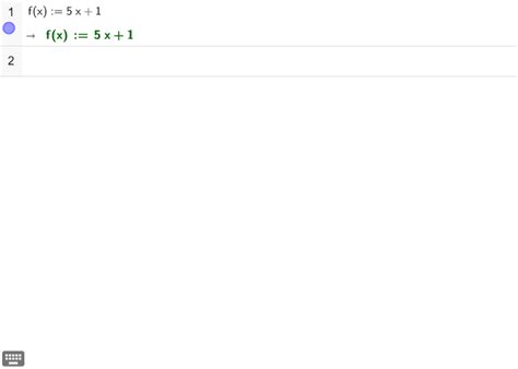 Function Notation Exploration Geogebra