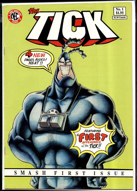 The Tick 1 1988 The Tick Comic Books Copper Age New England