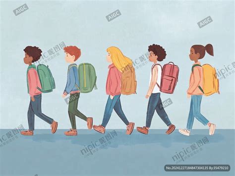 Ai创作图同学背书包 四人并排行走 同学回校 新生入校 背着书包的学生上学 学生的背影 排队放学 载口罩的学生 新生到校 学生背书包 学生返校 学生背影 学生背影手绘 校园排队 学校开学典礼