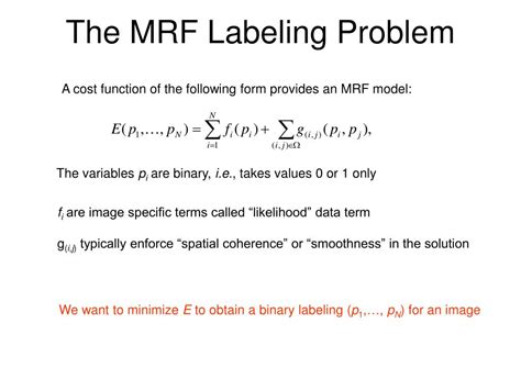 Ppt Mrf Labeling With Graph Cut Powerpoint Presentation Free