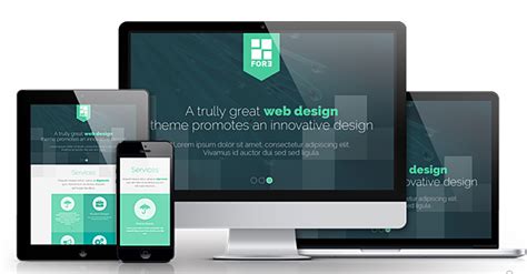 WP Theme Of The Day Fore WP Responsive Retina Ready One Page Theme Designbeep