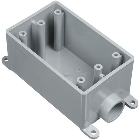 Carlon 1 Gang Pvc Molded Rigid Non Metallic Dead End Termination Wall